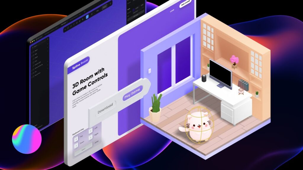 Build An Interactive 3D Scene Implemented On A ReactJS Site Using Figma And Spline - JLVTECH